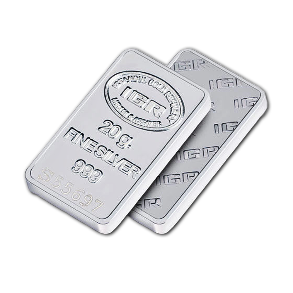Buy 20 g Istanbul Gold Refinery (IGR) Silver Bullion Bar (New, Assay ...