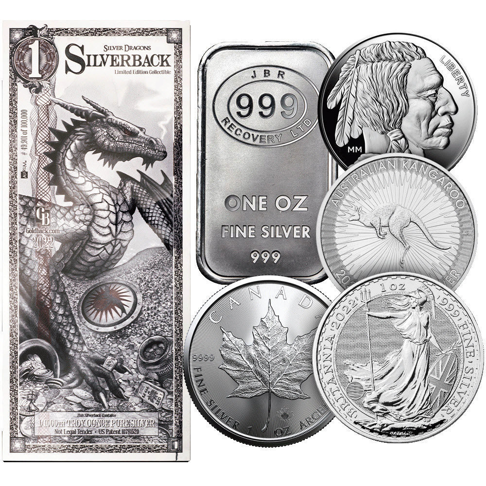 Buy Silver Dragon 5 oz Silver Kit w/ FREE Silverback (BU) | BullionMax